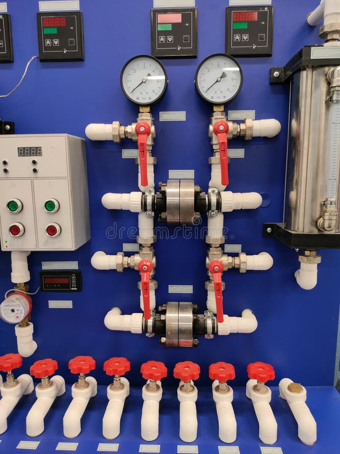 The Control Panel of the Water Supply System, with Switches and ...