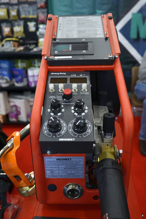 Control Panel of the Welder, Electric Welding Machine Editorial ...