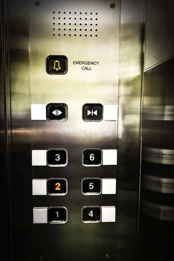 Control Panels Buttons Elevator Stock Photo - Image of button, hallway ...