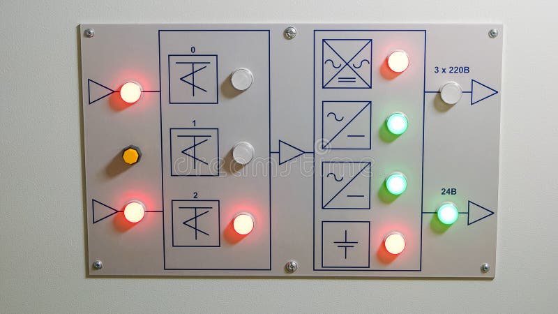 Control Panels in an Electronics Lab. Stock Photo - Image of display ...