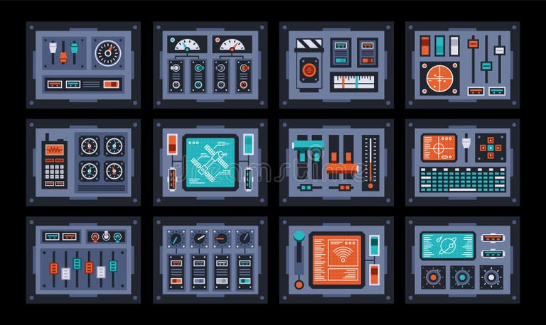 Power Station Control Panel Stock Illustrations – 2,688 Power Station ...