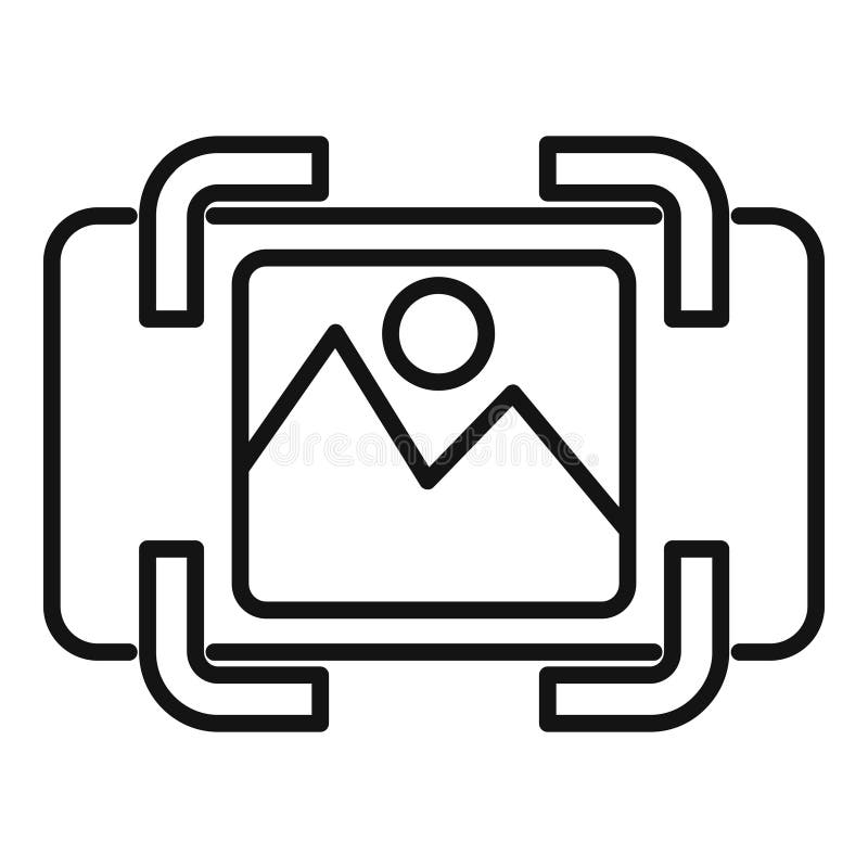 Control Phone App Icon Outline Vector. Virtual Tour Stock Vector ...