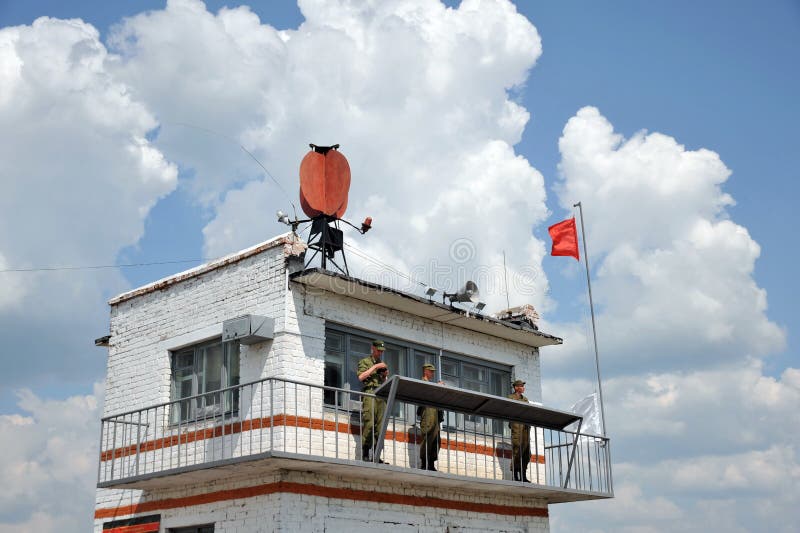 Control Point of Observation at the Military Training Ground Stock ...