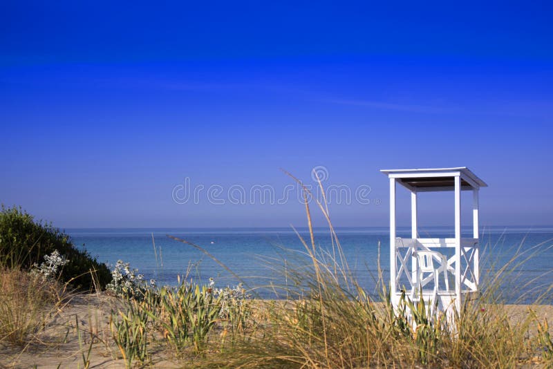 Control tower at the sea stock image. Image of water - 108139235