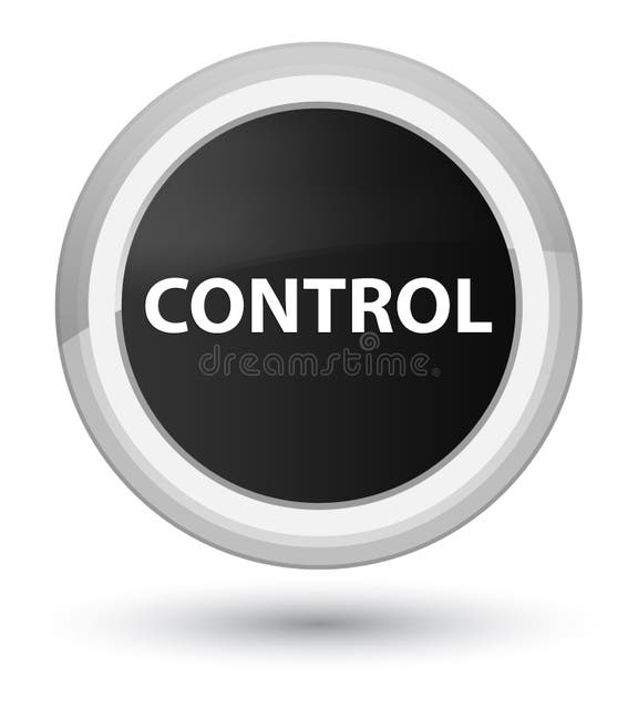 Control Prime Black Round Button Stock Illustration - Illustration of ...