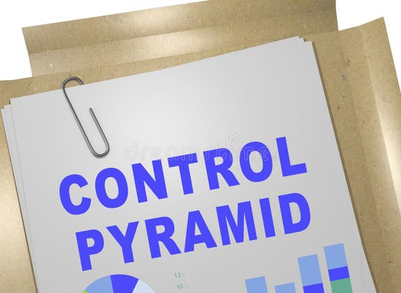 CONTROL PYRAMID concept stock illustration. Illustration of corporate ...
