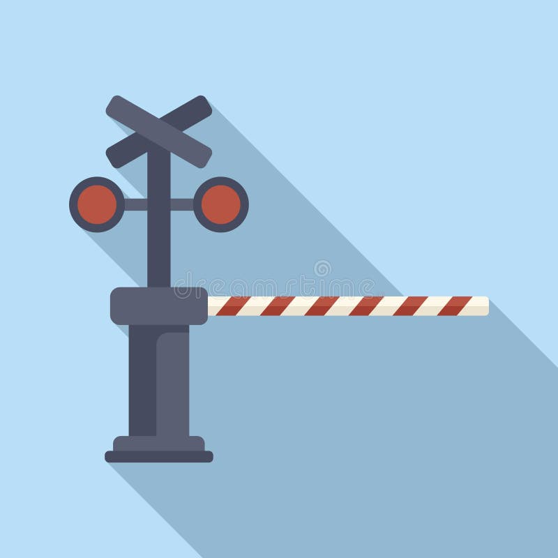 Control Rail Barrier Icon Flat Vector. Direction Control Stock ...