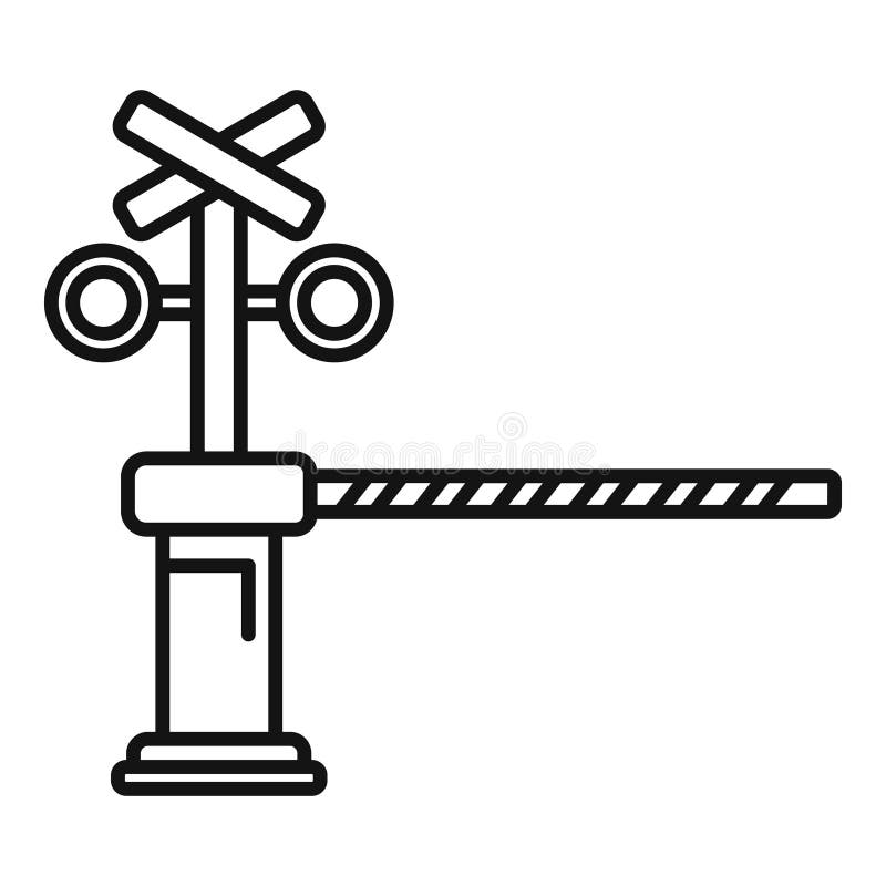 Control Rail Barrier Icon Outline Vector. Direction Control Stock ...