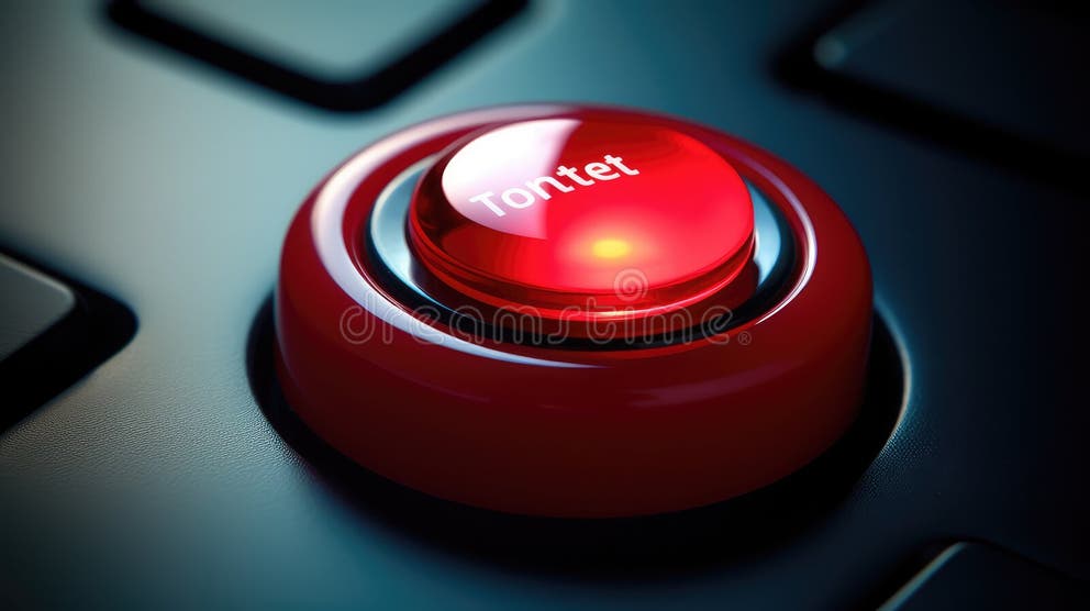 Control red button stock illustration. Illustration of press - 371813766