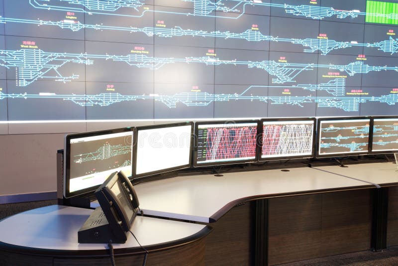 Control room for CRH stock image. Image of screen, office - 20731939
