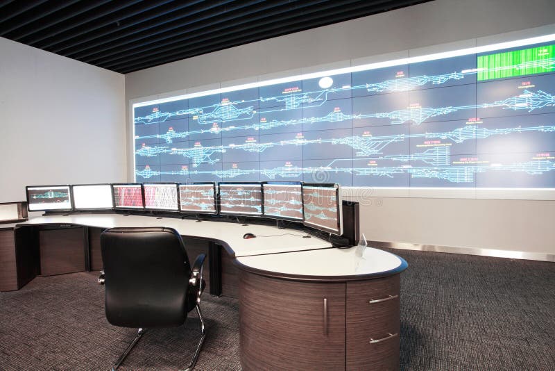 Control room for CRH stock image. Image of screen, office - 20731939