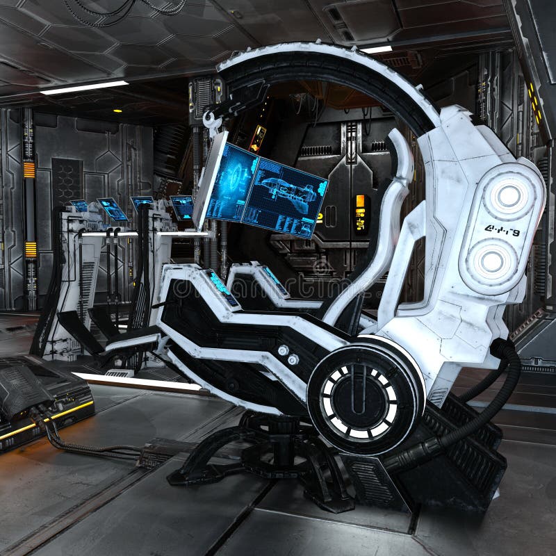 Control room stock illustration. Illustration of science - 69381038