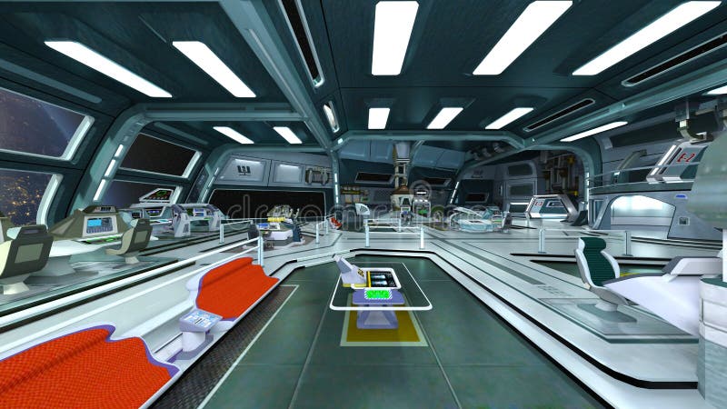 Control room stock image. Image of rendering, room, control - 113344025
