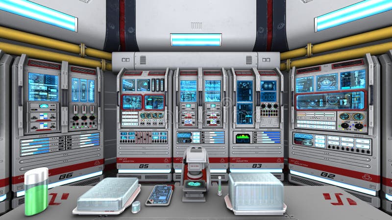 Control room stock illustration. Illustration of control - 63431460