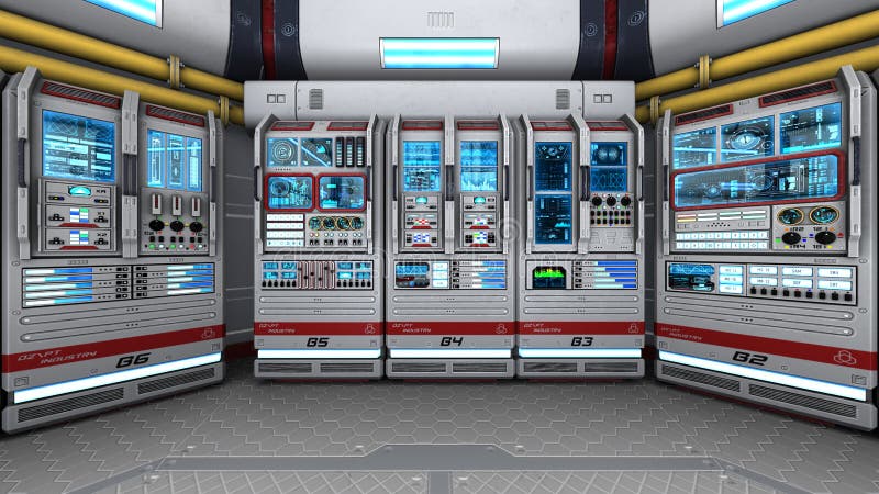 Control room stock illustration. Illustration of technique - 63431477