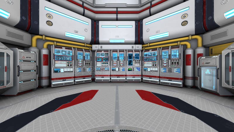 Control room stock illustration. Illustration of technology - 63431481