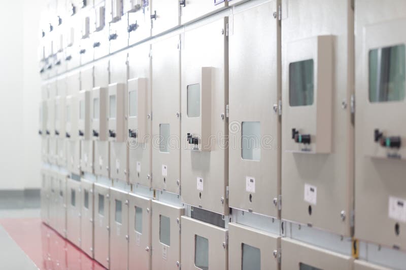 Control Room for DC Circuit Breaker in a Factory Stock Image - Image of ...