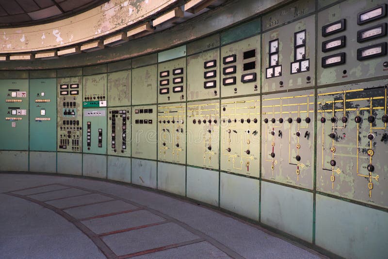 Control Room in Old Power Station Editorial Image - Image of plant ...