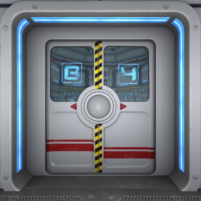 Control room door stock illustration. Illustration of corridor - 63431457