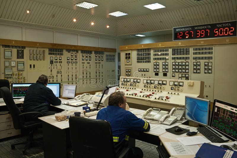 Control Room on Electric Power Plant Editorial Image - Image of alarm ...