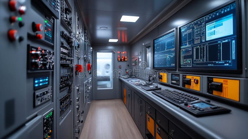 Control Room for Energy Generation Featuring Advanced Technology ...