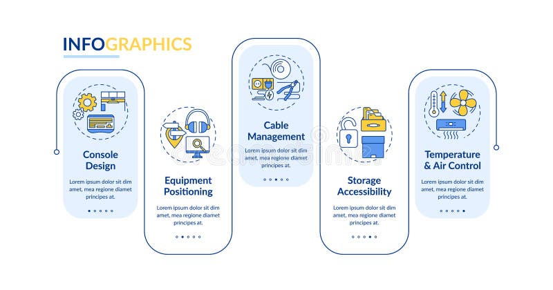 Control Room Ergonomics Vector Infographic Template Stock Vector ...