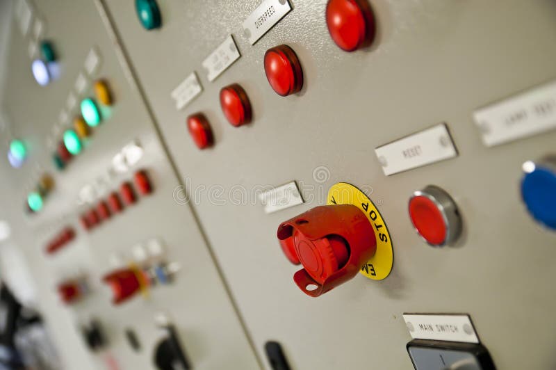 Control Room of an Extra Large Ship Stock Photo - Image of monitor ...