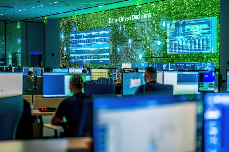 Data-Driven Decisions a Glimpse into the Modern Control Room Stock ...