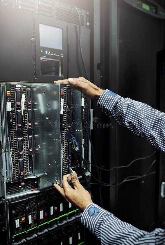 Control Room, Hardware or Hands of Technician Fixing Online ...