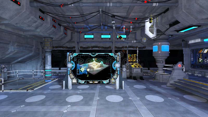 Control room stock illustration. Illustration of station - 58370831