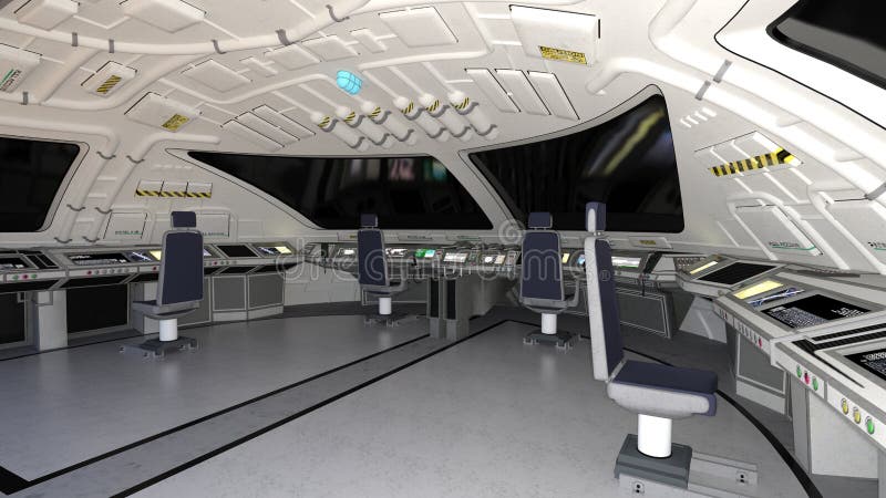 Space Station Control Room In