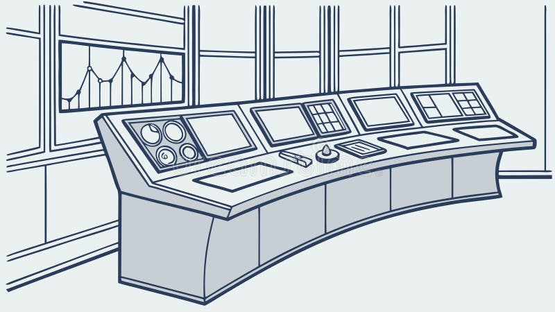 Control Room Interface Vector Art, Technology Operations Center ...