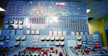 Control Room of an Old Power Generation Plant Stock Image - Image of ...