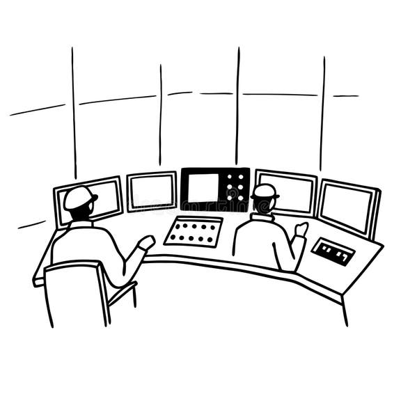 Control Room Operators Monitoring Multiple Computer Screens ...
