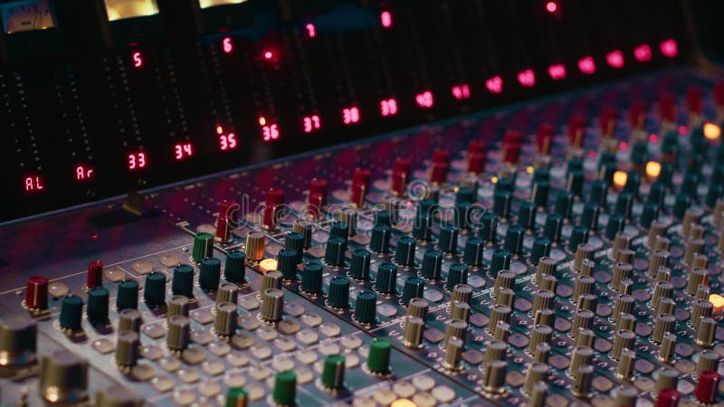 Control Room Panel Board with Buttons and Switchers Stock Video - Video ...