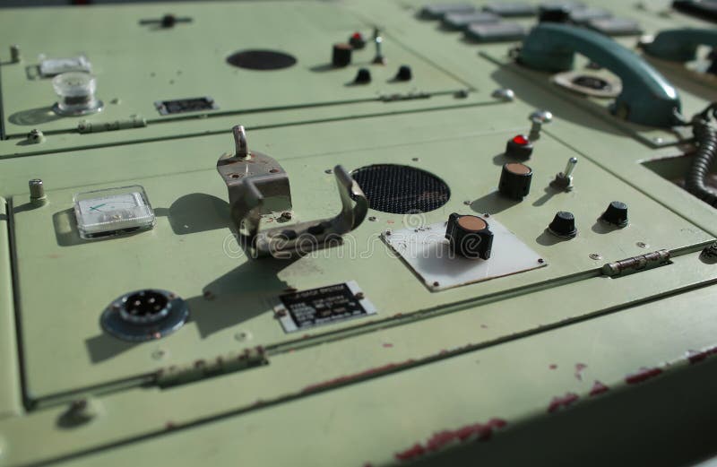 The Control Room on Panel with the Button Stock Photo - Image of ...