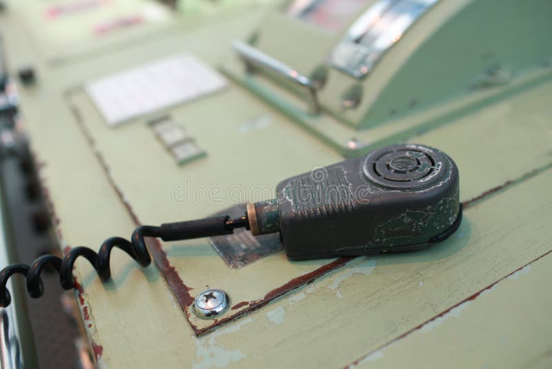 The Control Room on Panel with the Button Stock Photo - Image of call ...