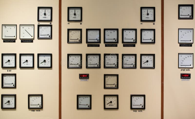 Control Room in Power Plant Stock Image - Image of board, network ...