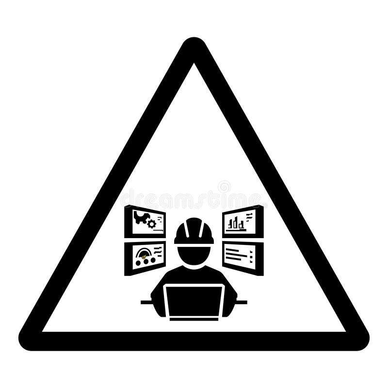 Control Room Symbol Sign ,Vector Illustration, Isolate on White ...