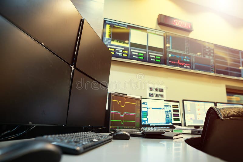 Control Room Technology Synchrotron Light Stock Image - Image of cape ...