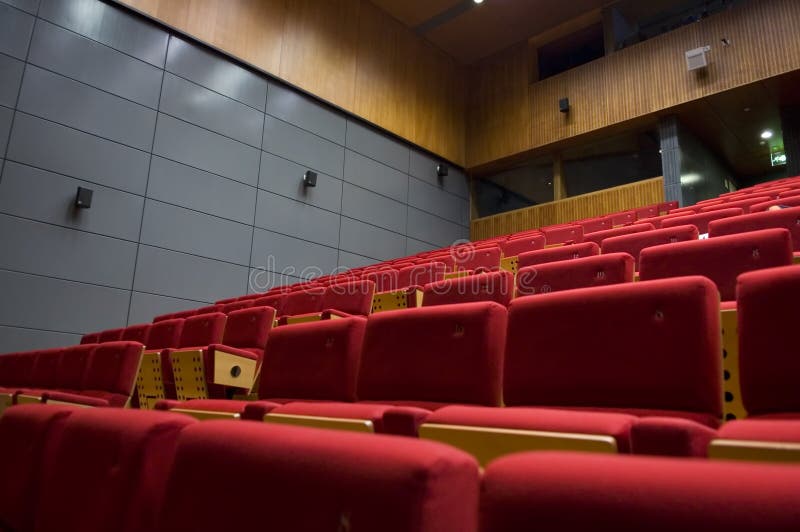 Control room of a theater stock image. Image of projector - 5680335