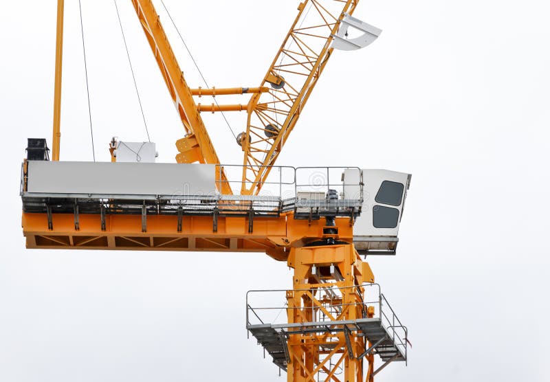 Control Room Tower Construction Crane Stock Photo - Image of high ...