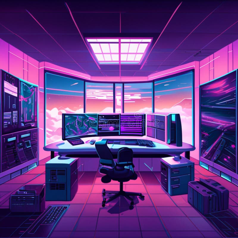 Computer Room Cartoon Stock Illustrations – 22,413 Computer Room ...