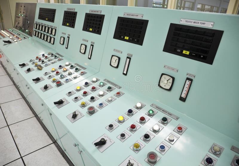 Control Room of a Water Treatment Plant Stock Image - Image of ...