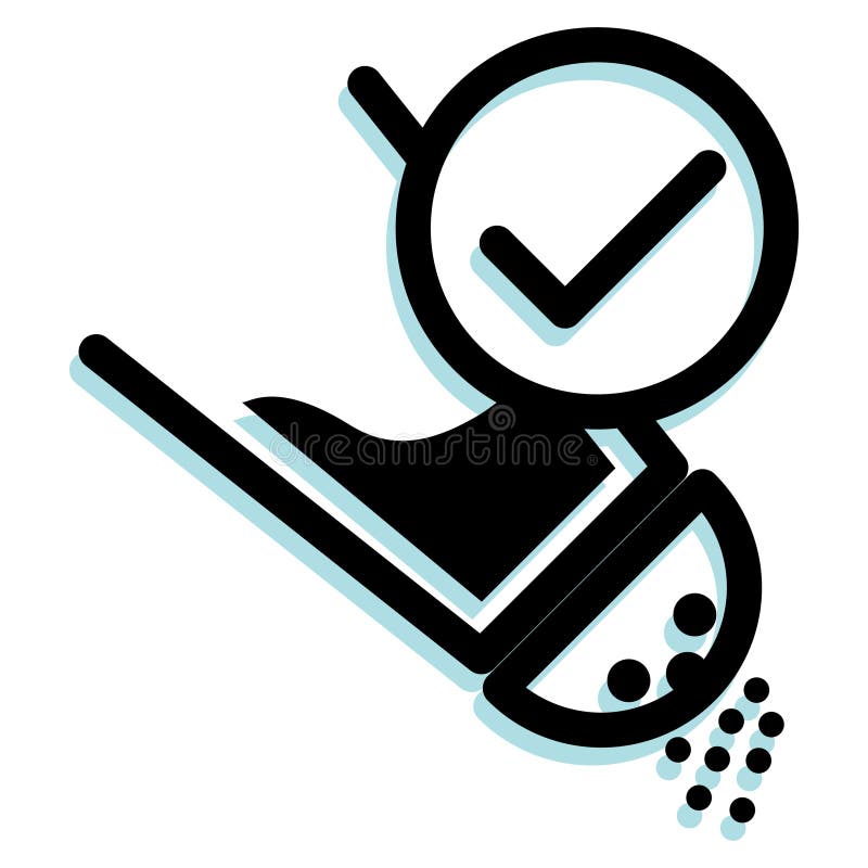 Control Salt Intake - Icon stock illustration. Illustration of sodium ...