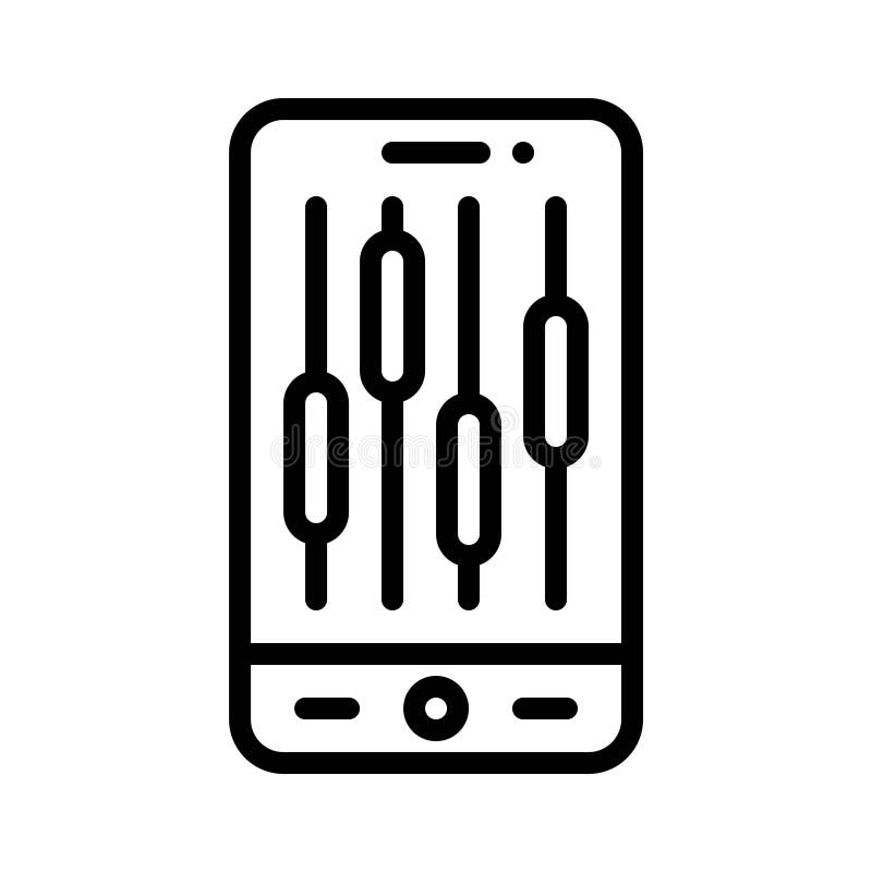 Control and Setting Icon, Mobile Application Vector Illustration Stock ...