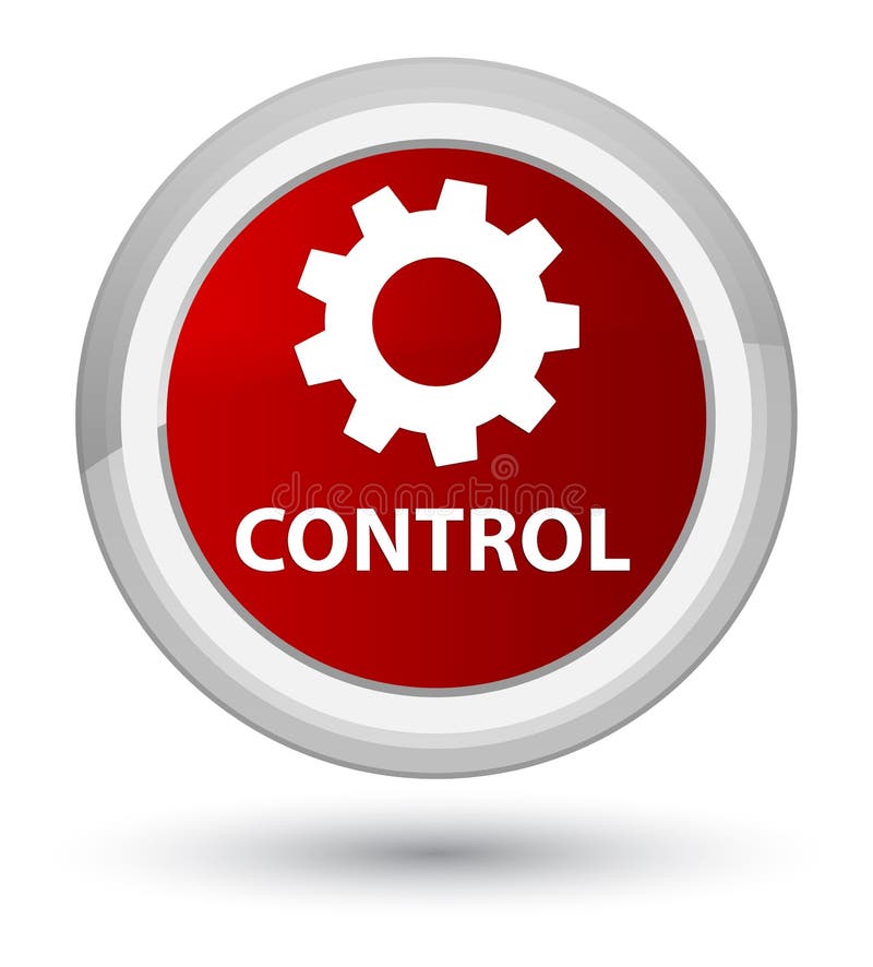 Control (settings Icon) Prime Red Round Button Stock Illustration ...