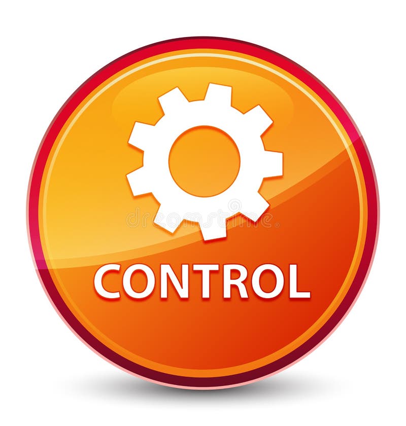 Control (settings Icon) Special Glassy Orange Round Button Stock Vector ...