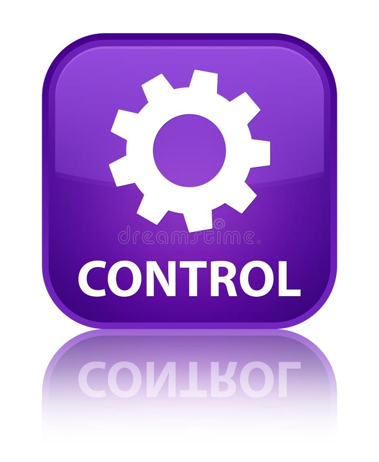 Control (settings Icon) Special Purple Square Button Stock Illustration ...
