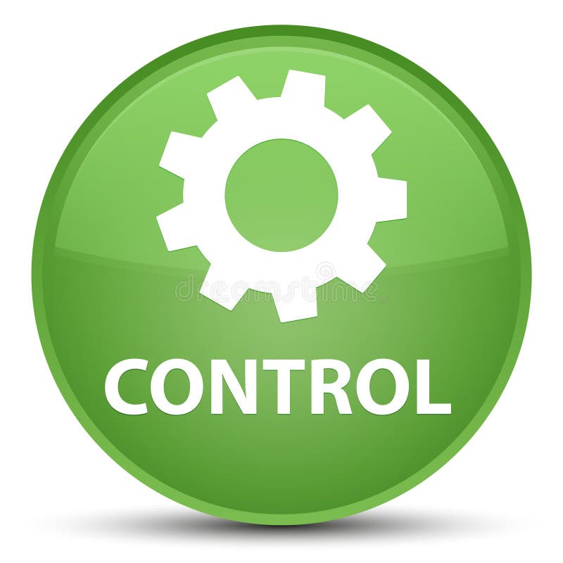 Control (settings Icon) Special Soft Green Round Button Stock ...
